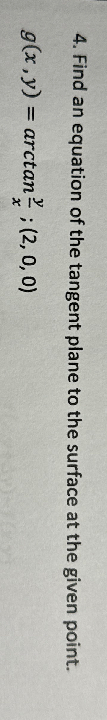 Solved Find an equation of the tangent plane to the surface | Chegg.com