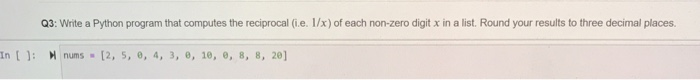 Solved Q3: Write a Python program that computes the | Chegg.com