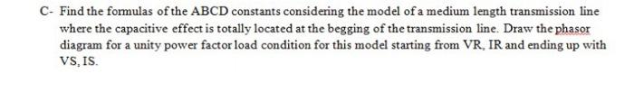 Solved C- Find the formulas of the ABCD constants | Chegg.com