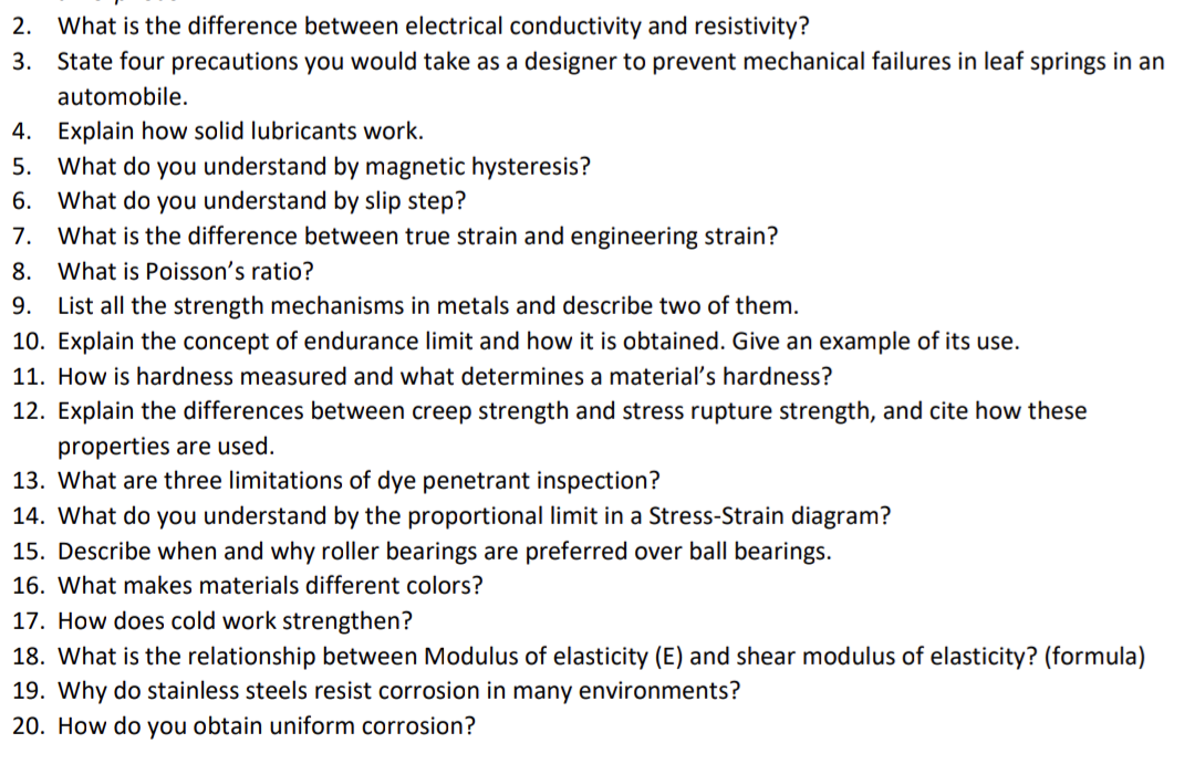 Solved 2) ﻿What is the difference between electrical | Chegg.com