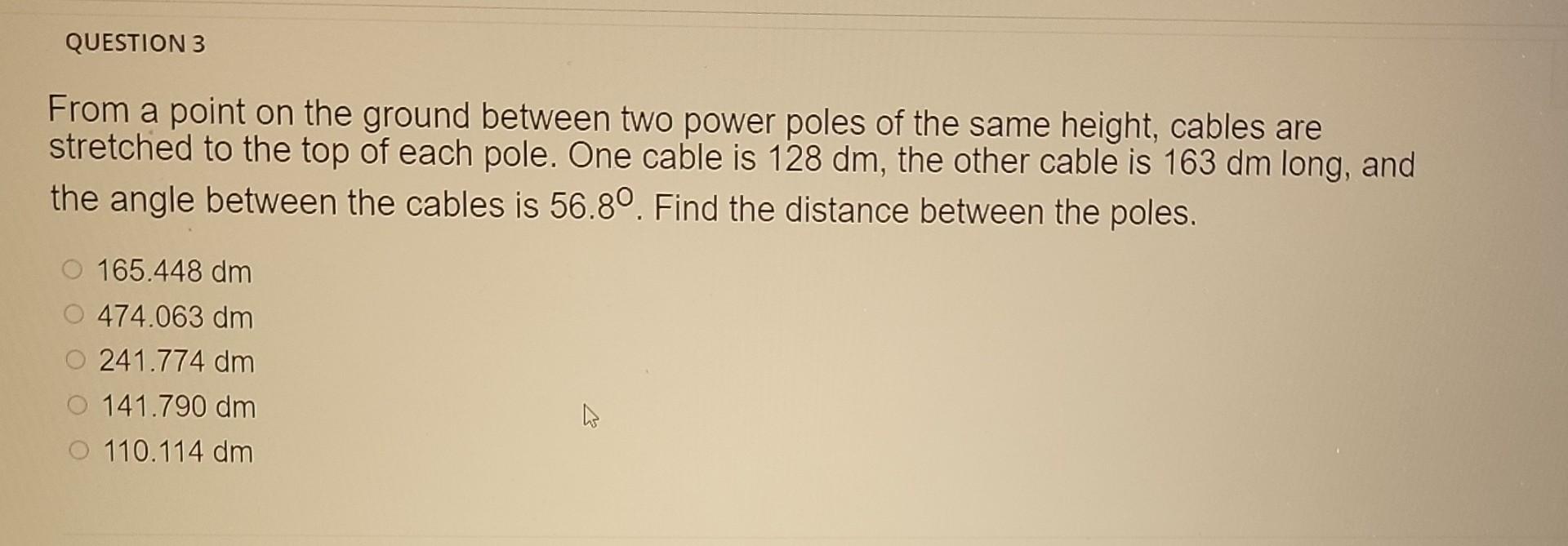 Solved QUESTION 3 From a point on the ground between two | Chegg.com