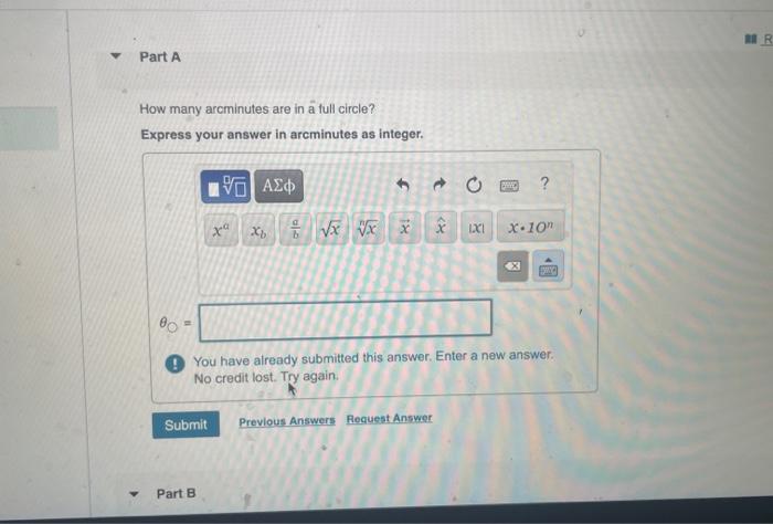 Solved How many arcseconds are in a full circle? Express | Chegg.com