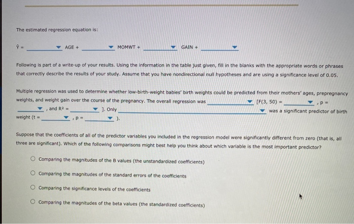 3. Interpreting statistical software output in | Chegg.com