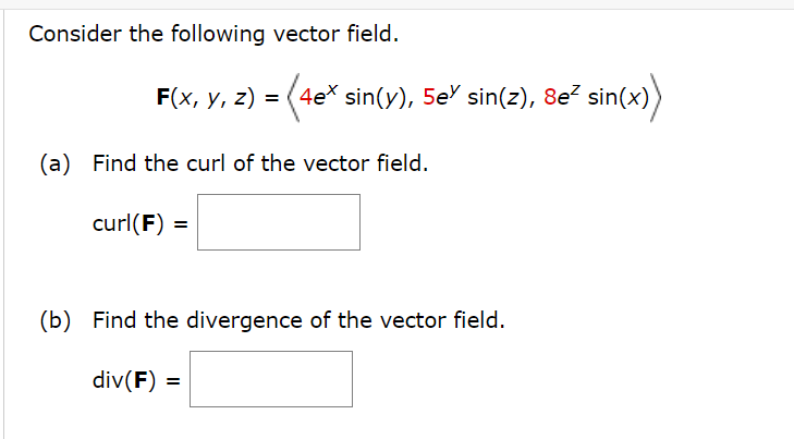 Solved Consider the following vector | Chegg.com