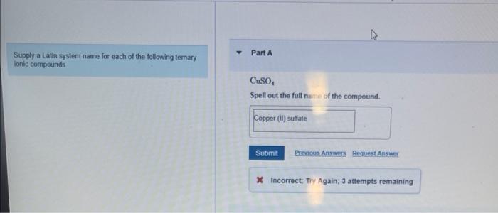Solved Supply a Latin system name for each of the following | Chegg.com