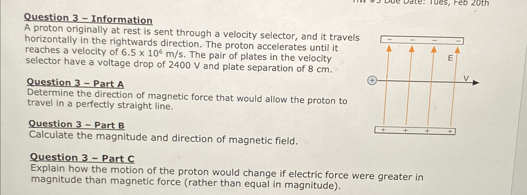 Solved Question 3 - ﻿InformationA proton originally at rest | Chegg.com