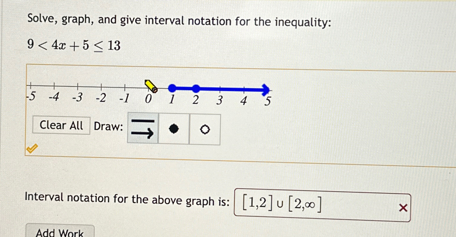 Solved Solve, graph, and give interval notation for the | Chegg.com Solved Solve, graph, and give interval notation for the | Chegg.com