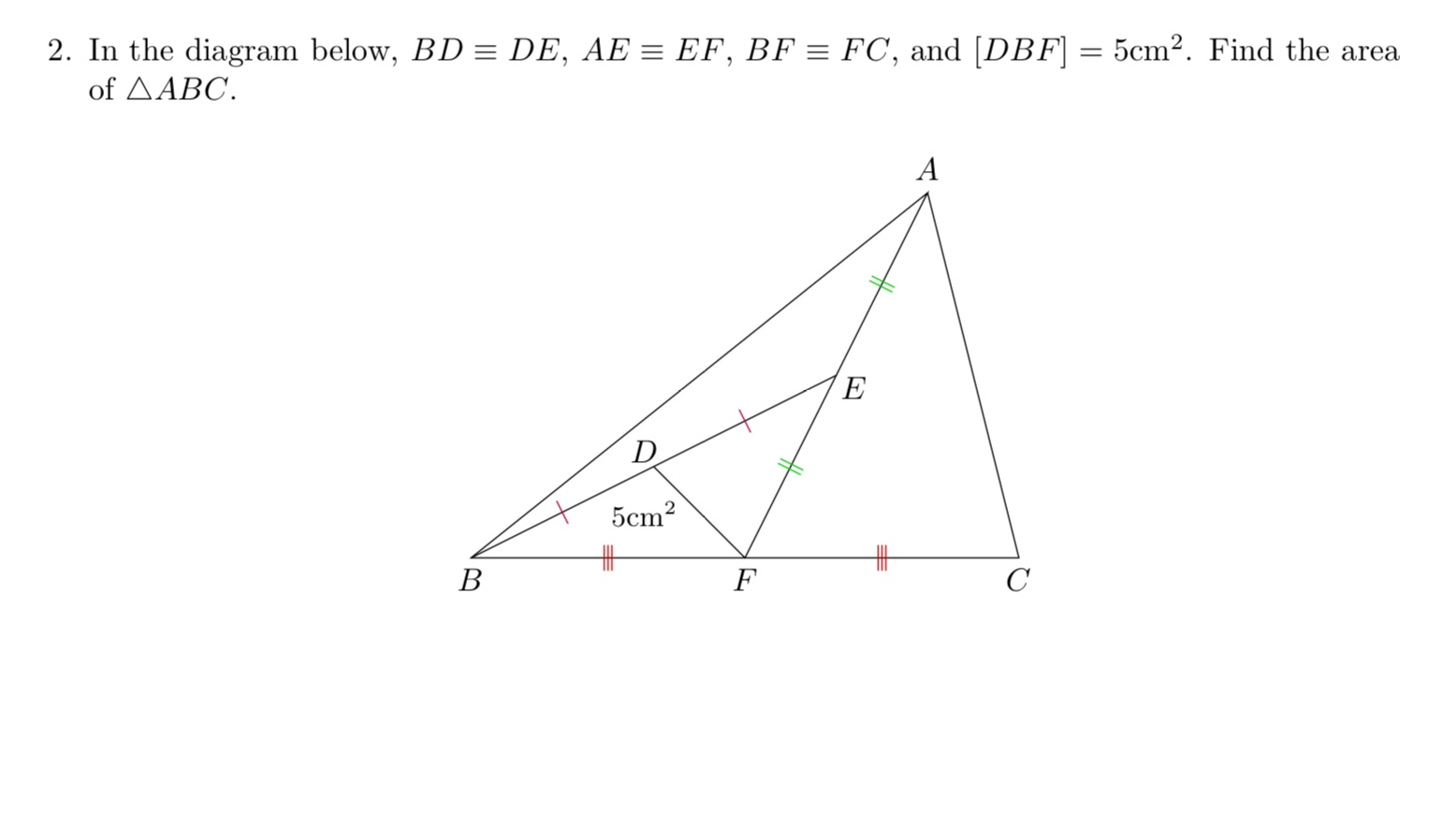 Solved In The Diagram Below Bd De Ae Ef Bf Fc ﻿and