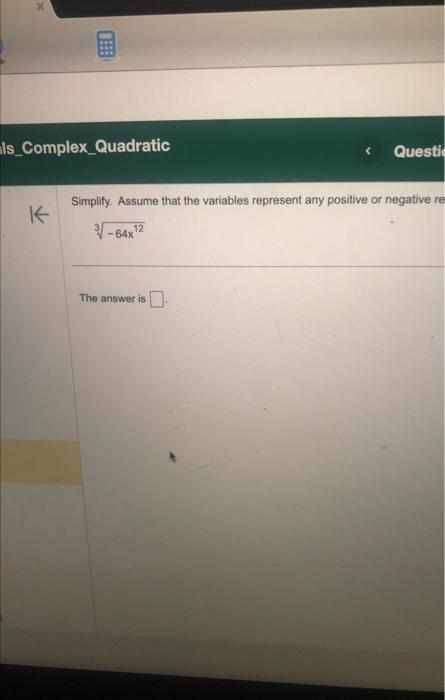Solved Simplify. Assume that the variables represent any | Chegg.com