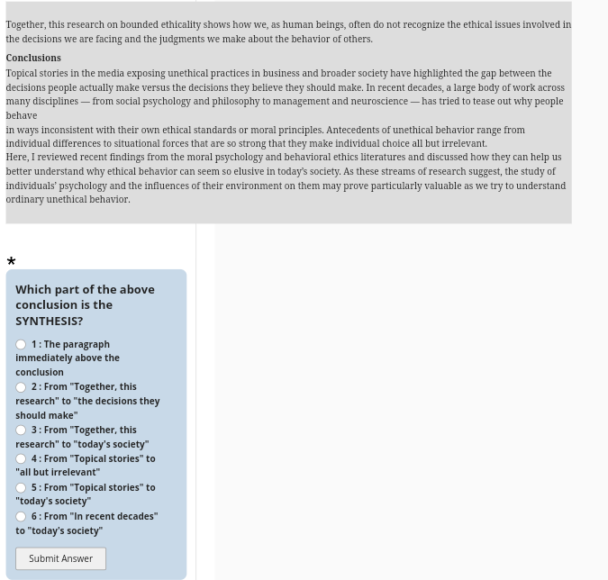 Solved Together, this research on bounded ethicality shows | Chegg.com