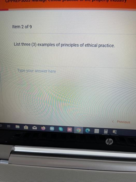 Solved List three (3) examples of principles of ethical | Chegg.com