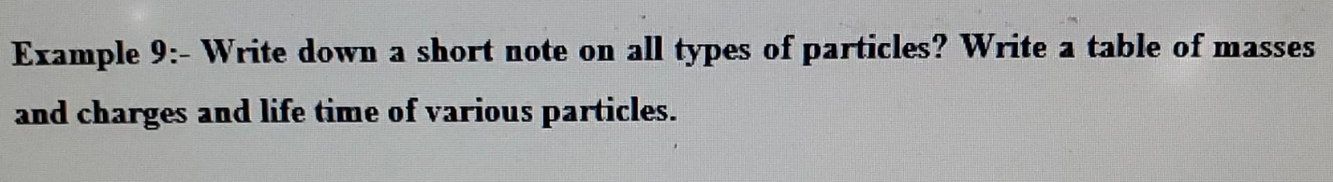 Solved Example 9:- Write down a short note on all types of | Chegg.com