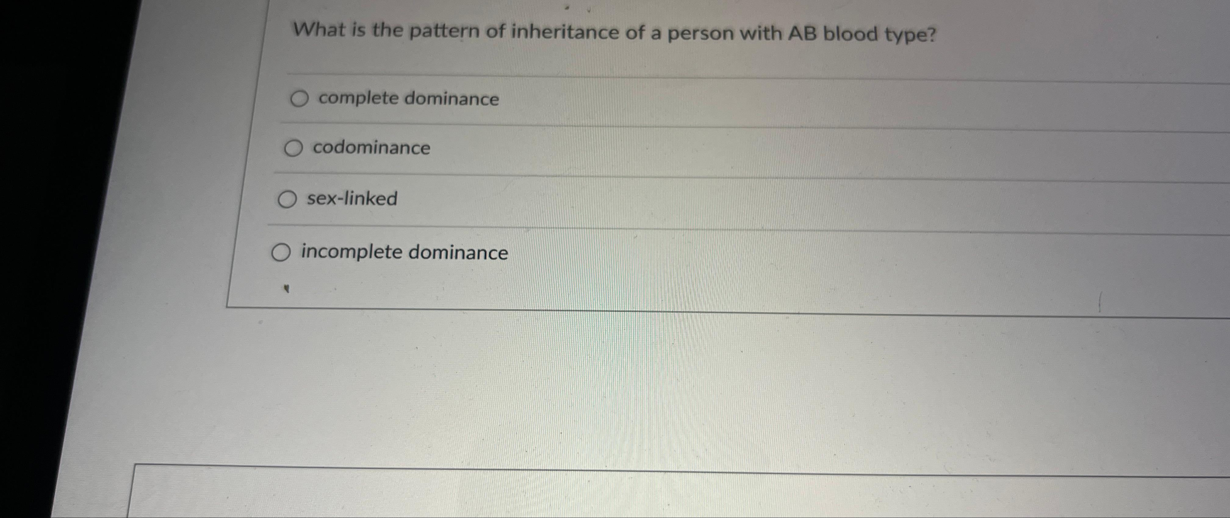 Solved What is the pattern of inheritance of a person with | Chegg.com