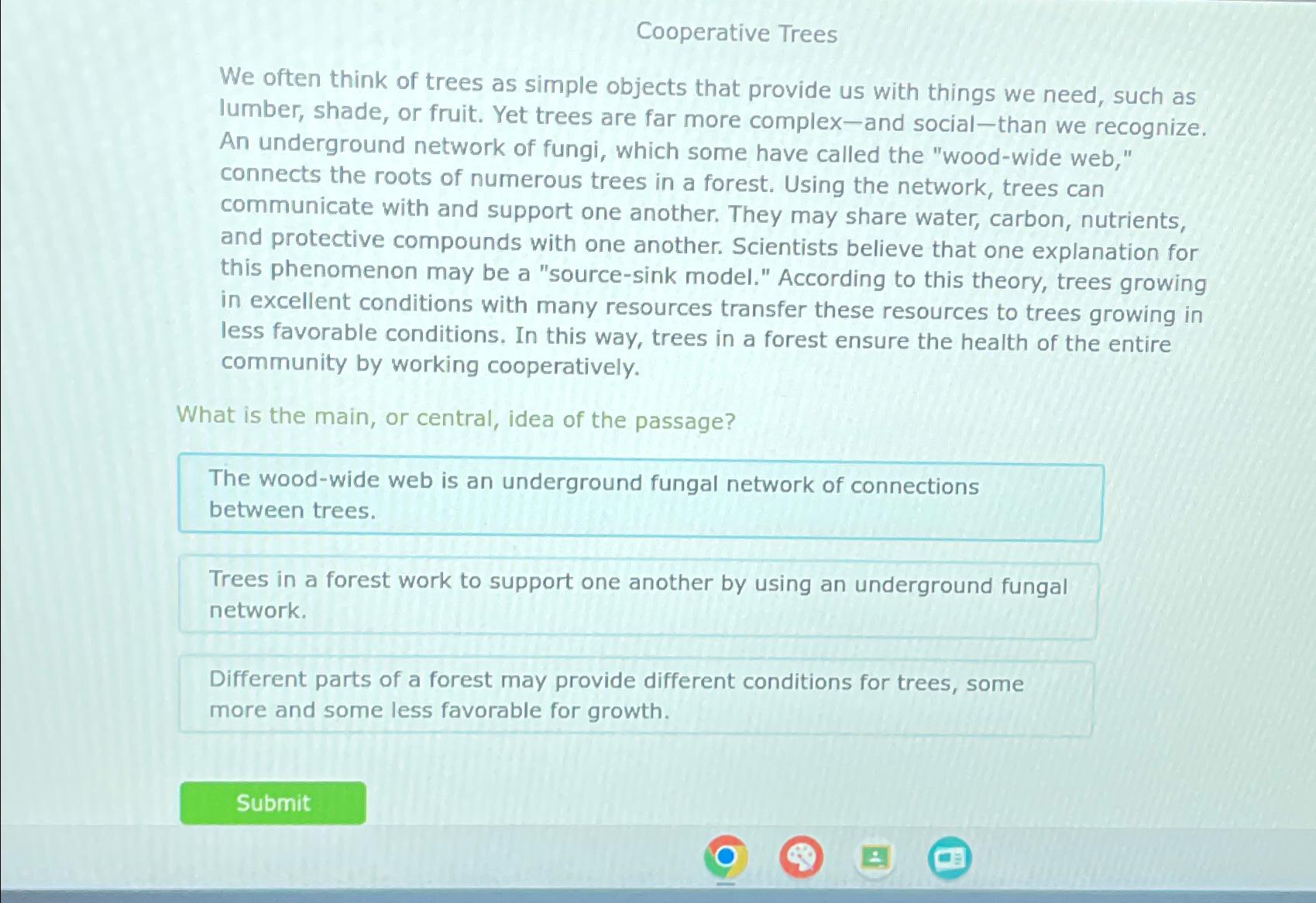 Solved Cooperative TreesWe often think of trees as simple | Chegg.com
