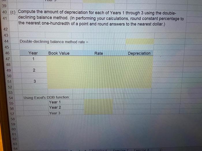Solved Exercise 11-1 (LO1) Depreciation Computations-SL FV, | Chegg.com
