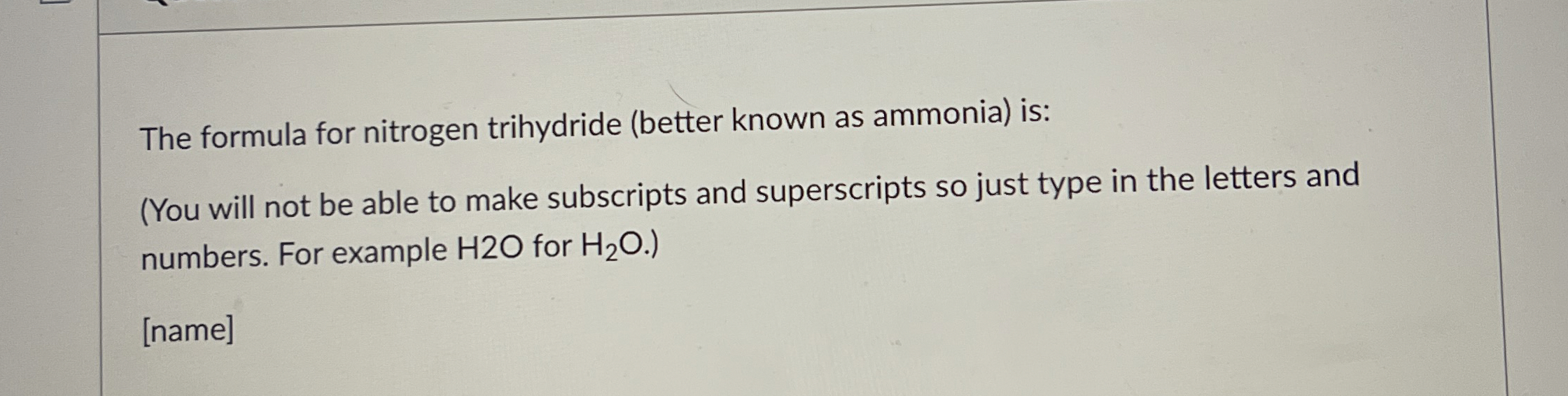 Solved The Formula For Nitrogen Trihydride Better Known As 6118