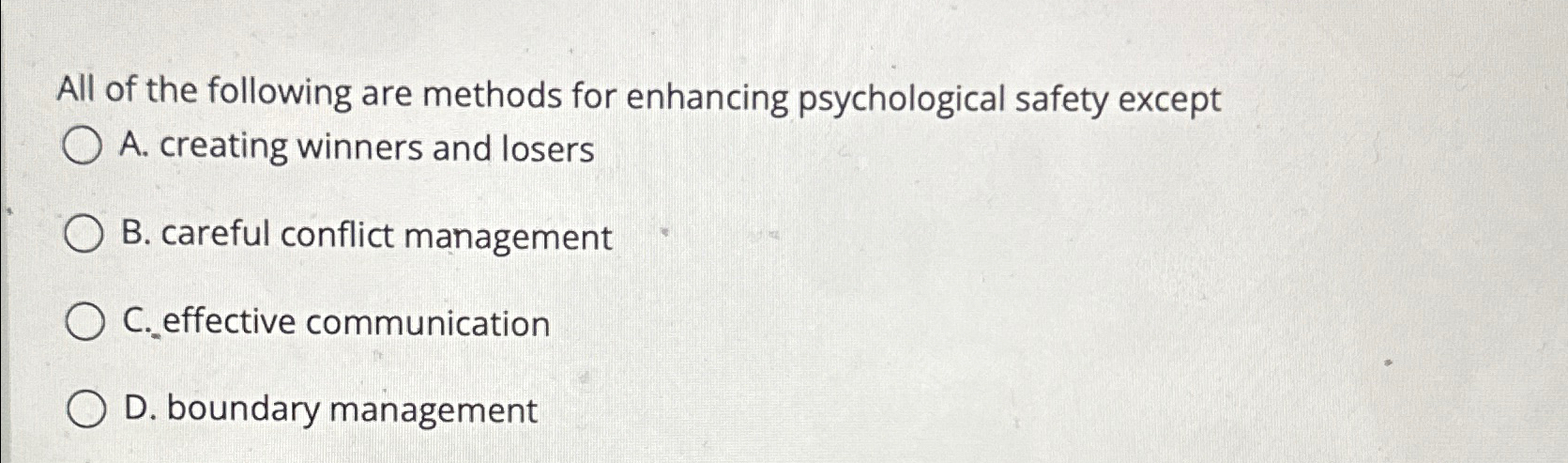 Solved All of the following are methods for enhancing | Chegg.com
