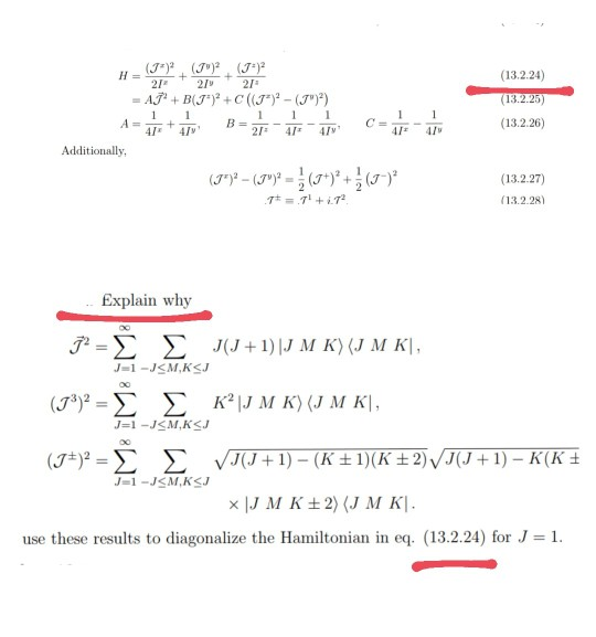 Solved Explain the equation of Quantum Hamiltonian | Chegg.com
