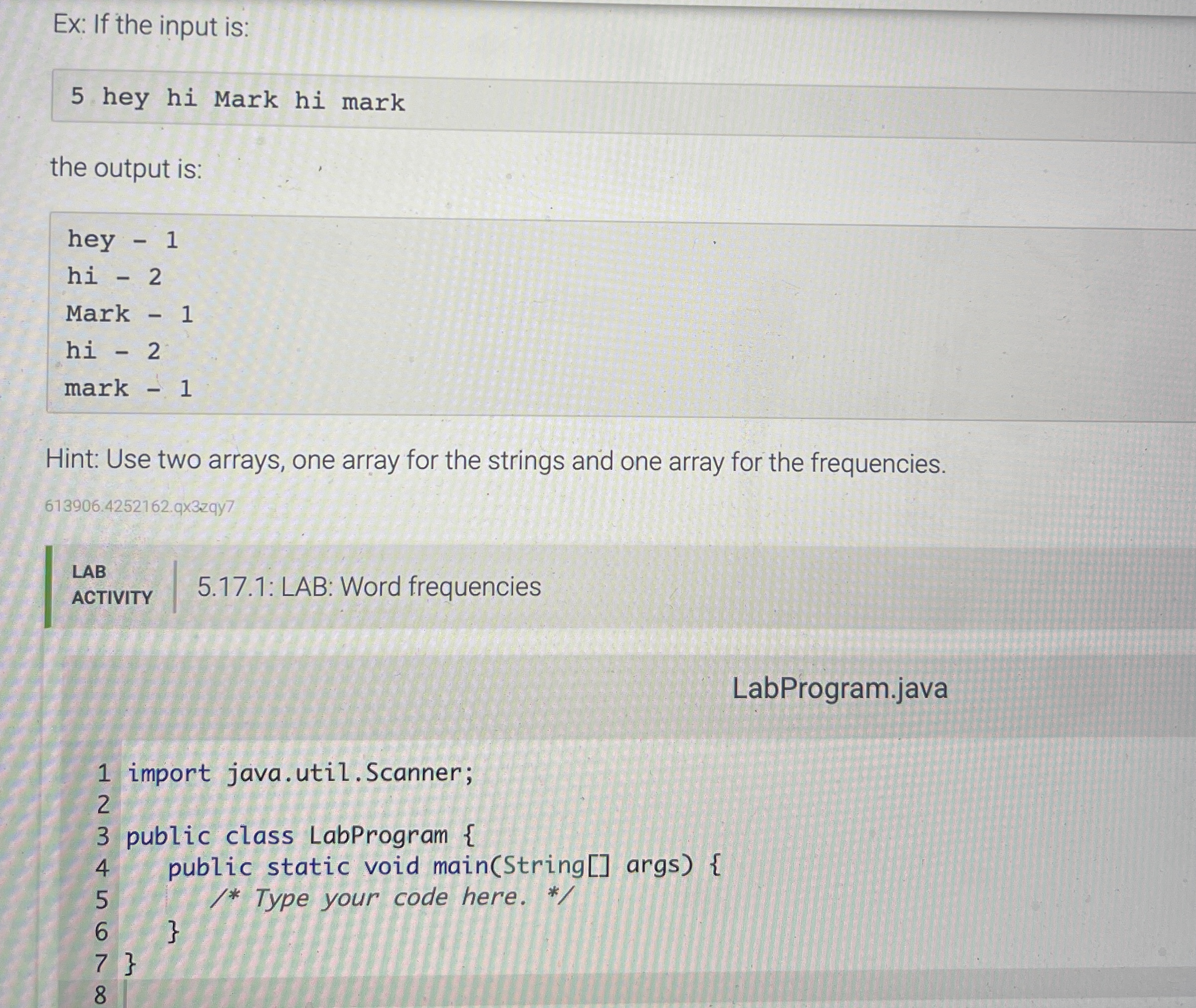 Solved by an EXPERT Ex: If the input is:5 ﻿hey hi Mark hi markthe output | Chegg.com