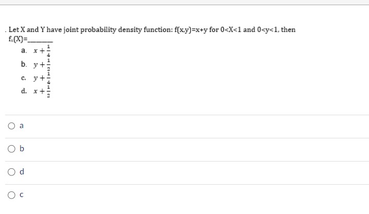Solved . ﻿Let x ﻿and Y ﻿have joint probability density | Chegg.com