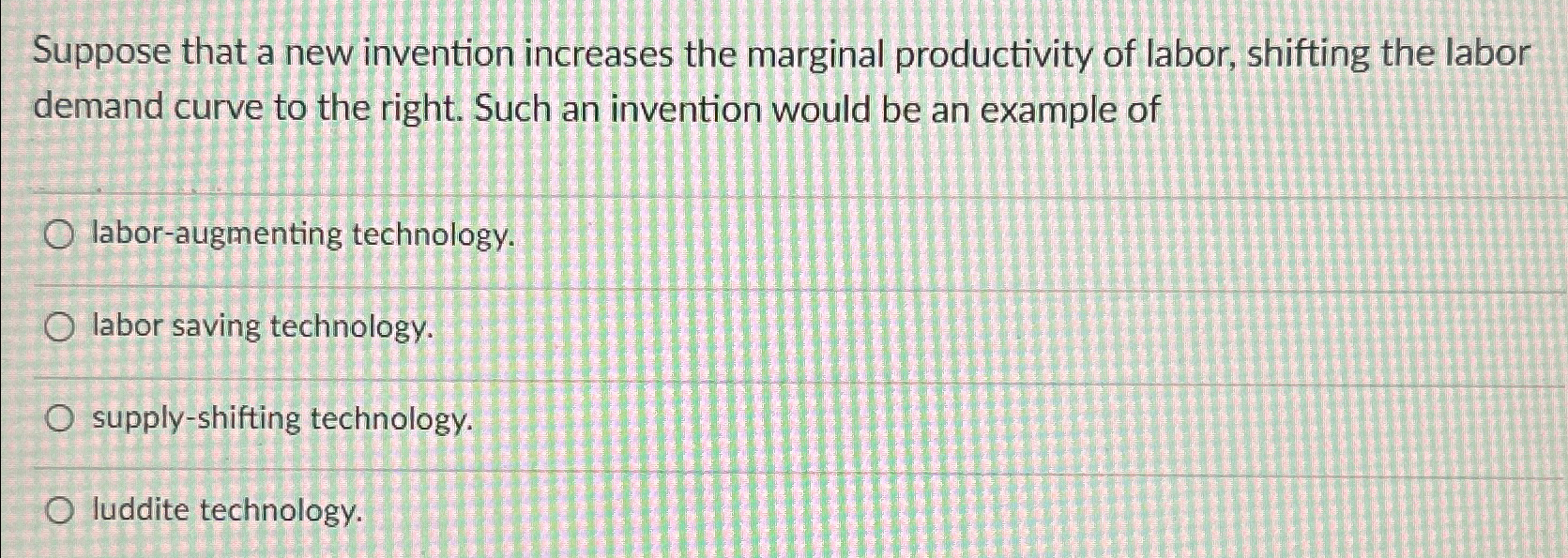 Solved Suppose that a new invention increases the marginal | Chegg.com