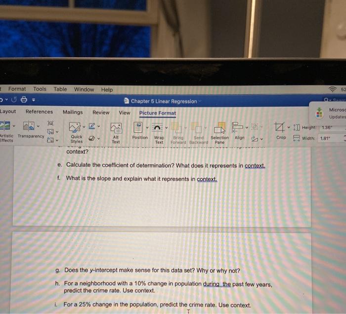 Solved sert Format Tools Table Window Help Layout References | Chegg.com