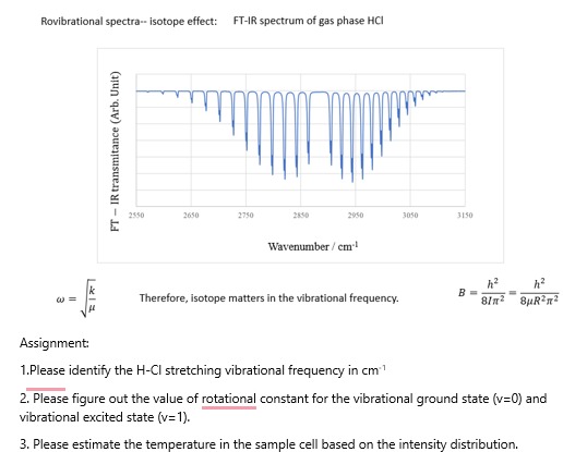 Solved Assignment:1.Please identify the H-Cl ﻿stretching | Chegg.com
