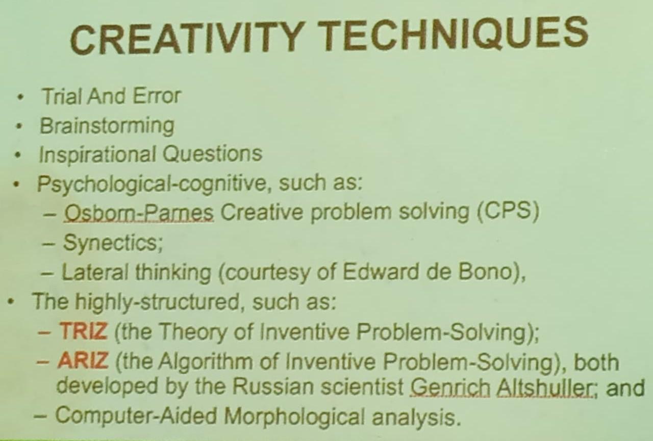 Solved CREATIVITY TECHNIQUES - Trial And Error - | Chegg.com