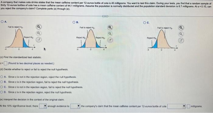 Solved you reject the compary's clnim? Cemplete parts (a) | Chegg.com Solved you reject the compary's clnim? Cemplete parts (a) | Chegg.com