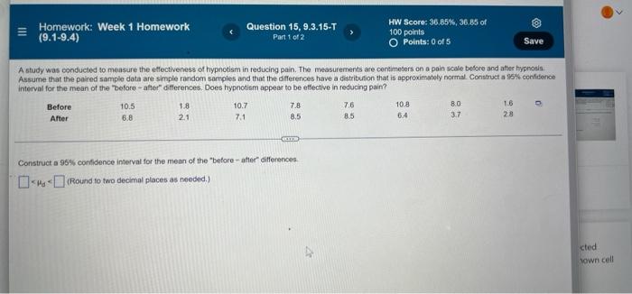 Solved Homework: Week 1 Homework (9.1-9.4) Question 15, | Chegg.com