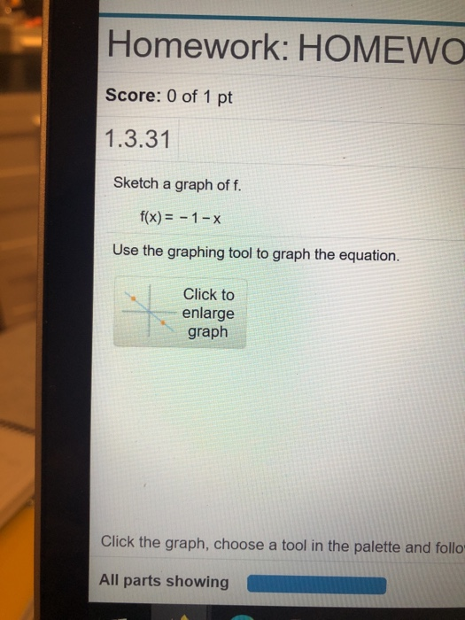 Solved Graph y = f(x) by hand by first plotting points to | Chegg.com