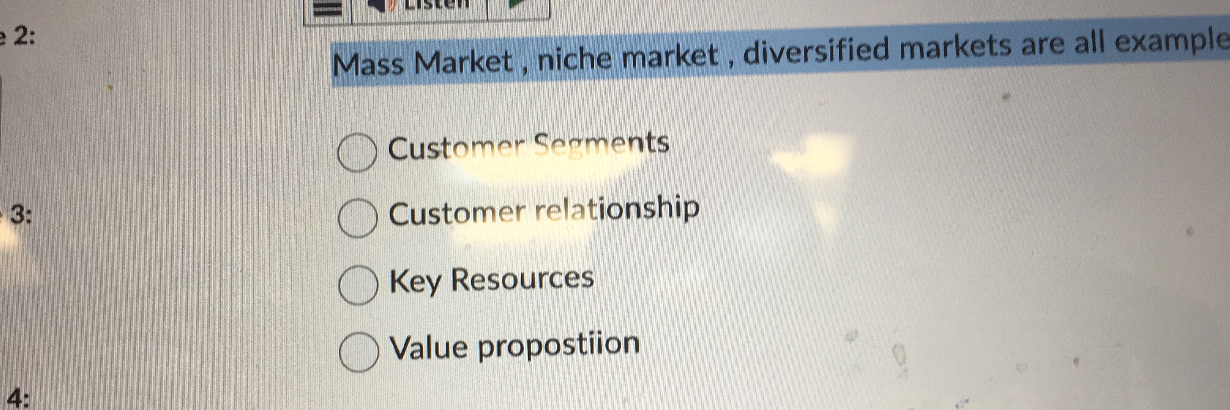 Solved Mass Market, niche market, diversified markets are | Chegg.com