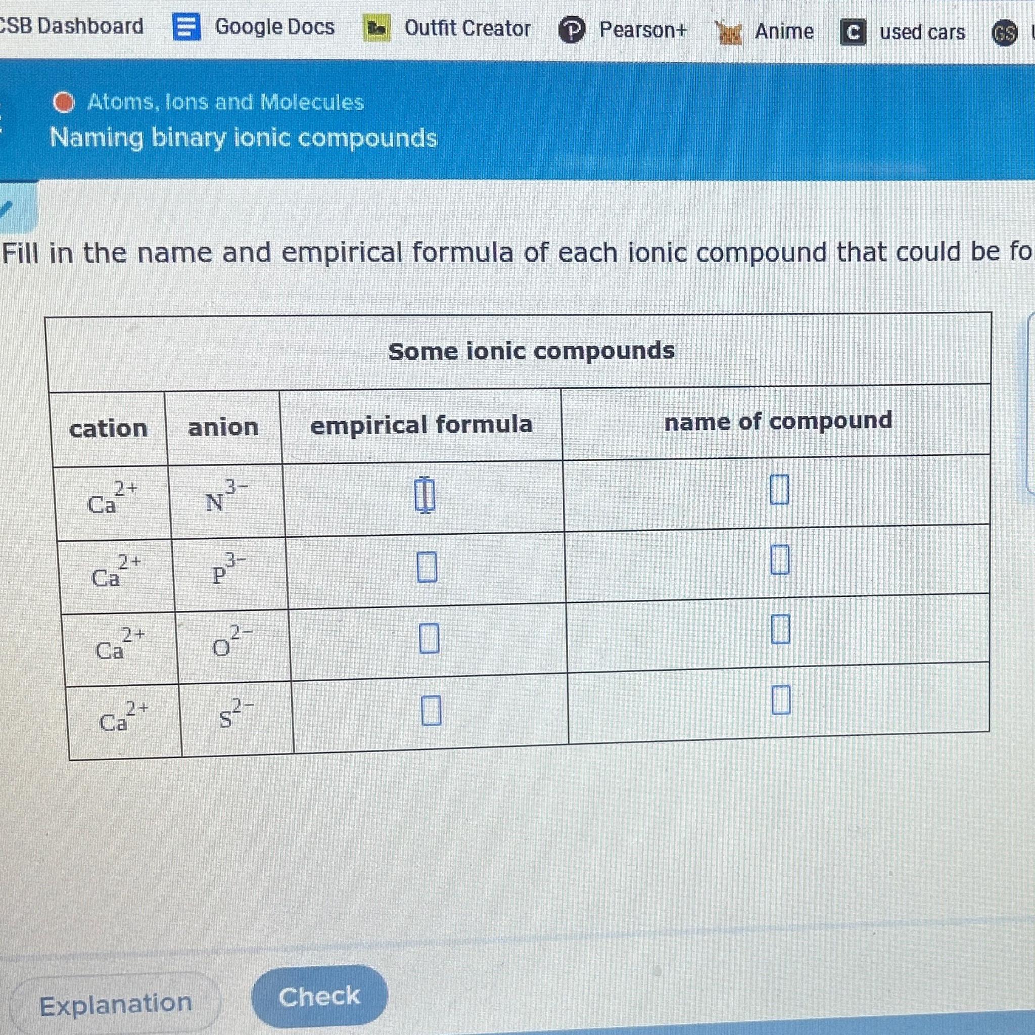 Atoms, lons and MoleculesNaming binary ionic | Chegg.com