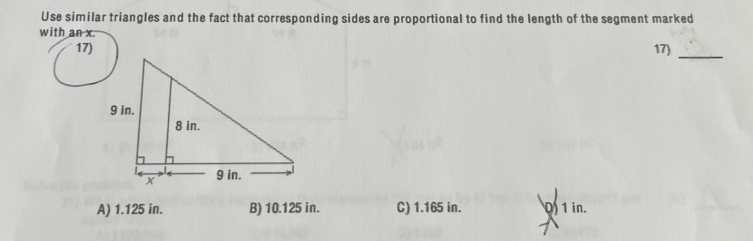 Solved Use similar triangles and the fact that corresponding | Chegg.com