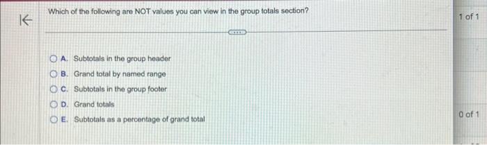 Solved Which of the following is an option in Access when | Chegg.com
