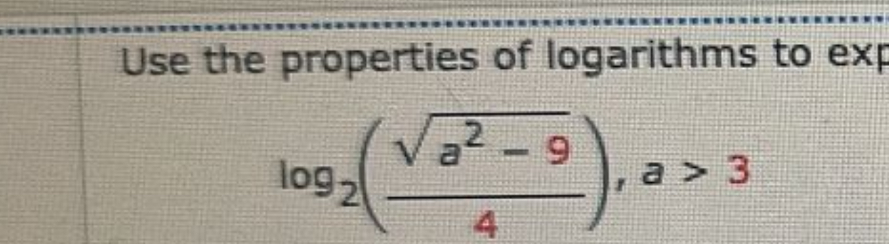 Solved Use the properties of logarithms to | Chegg.com
