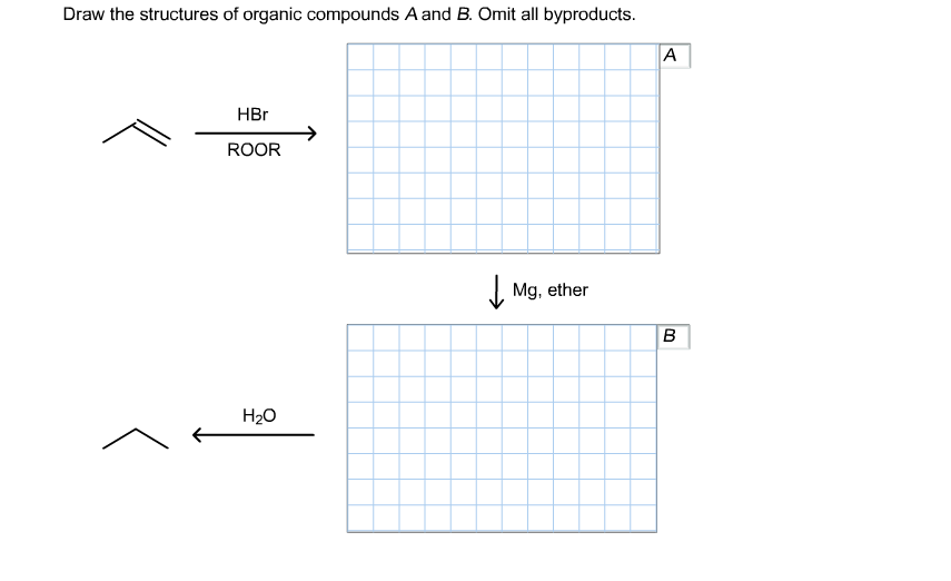 Solved Draw the structures of organic compounds A and B. | Chegg.com