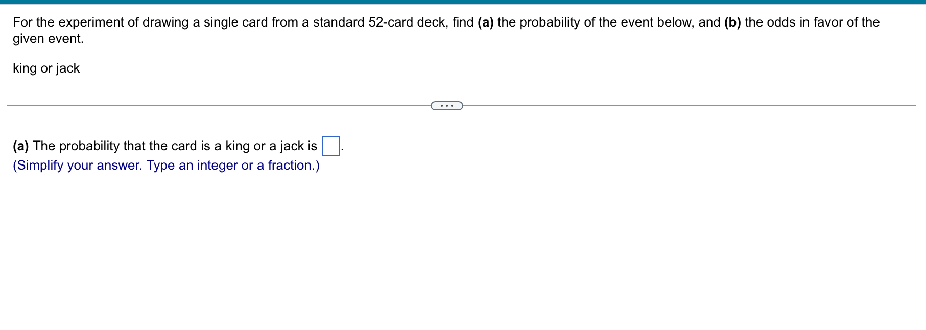 For the experiment of drawing a single card from a | Chegg.com