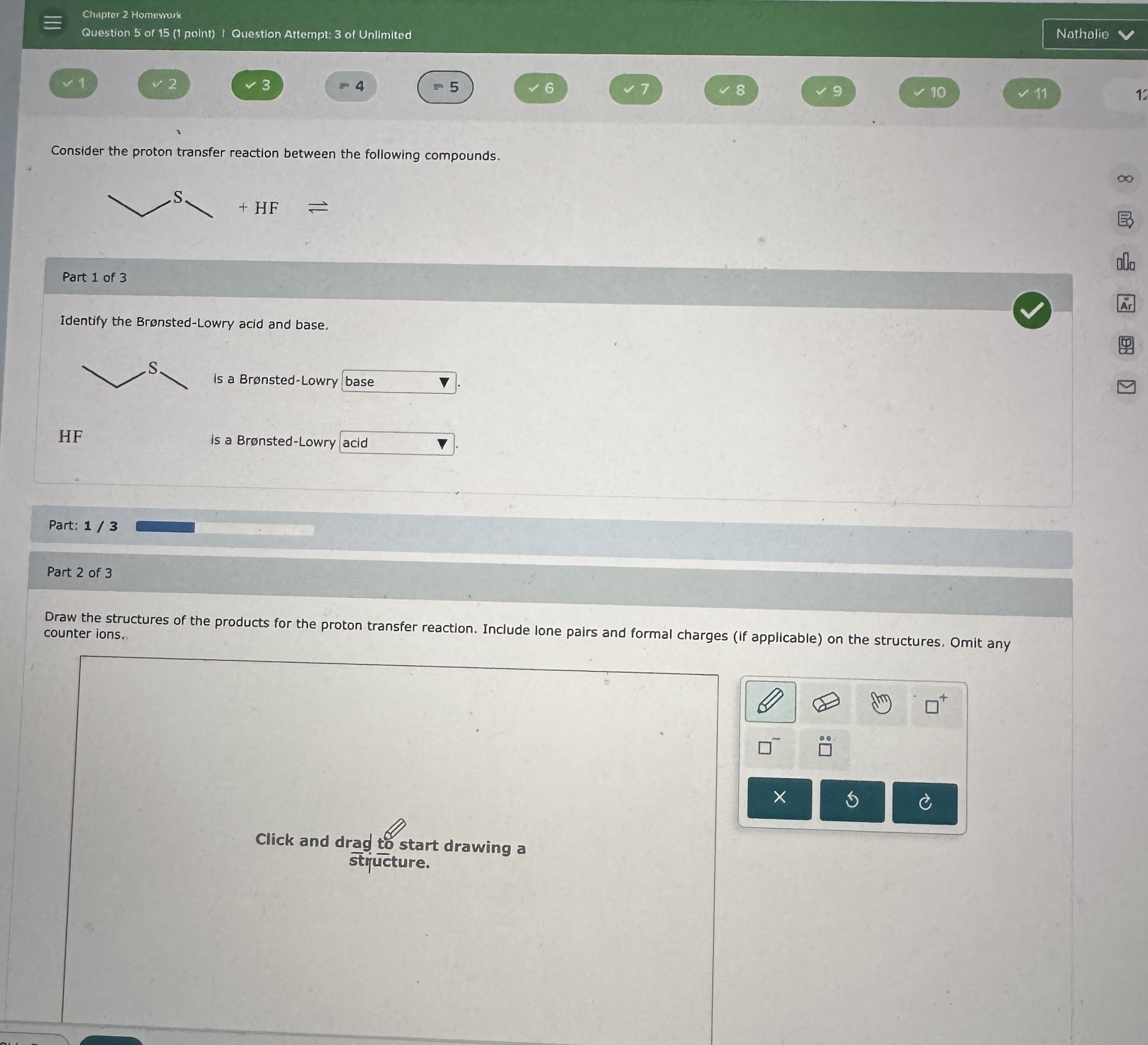 Solved Chaptor 2 ﻿HomeworkQuestion 5 ﻿of 15 (1 ﻿point) | | Chegg.com