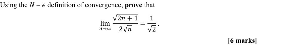 Solved Using the N-εlon ﻿definition of convergence, prove | Chegg.com