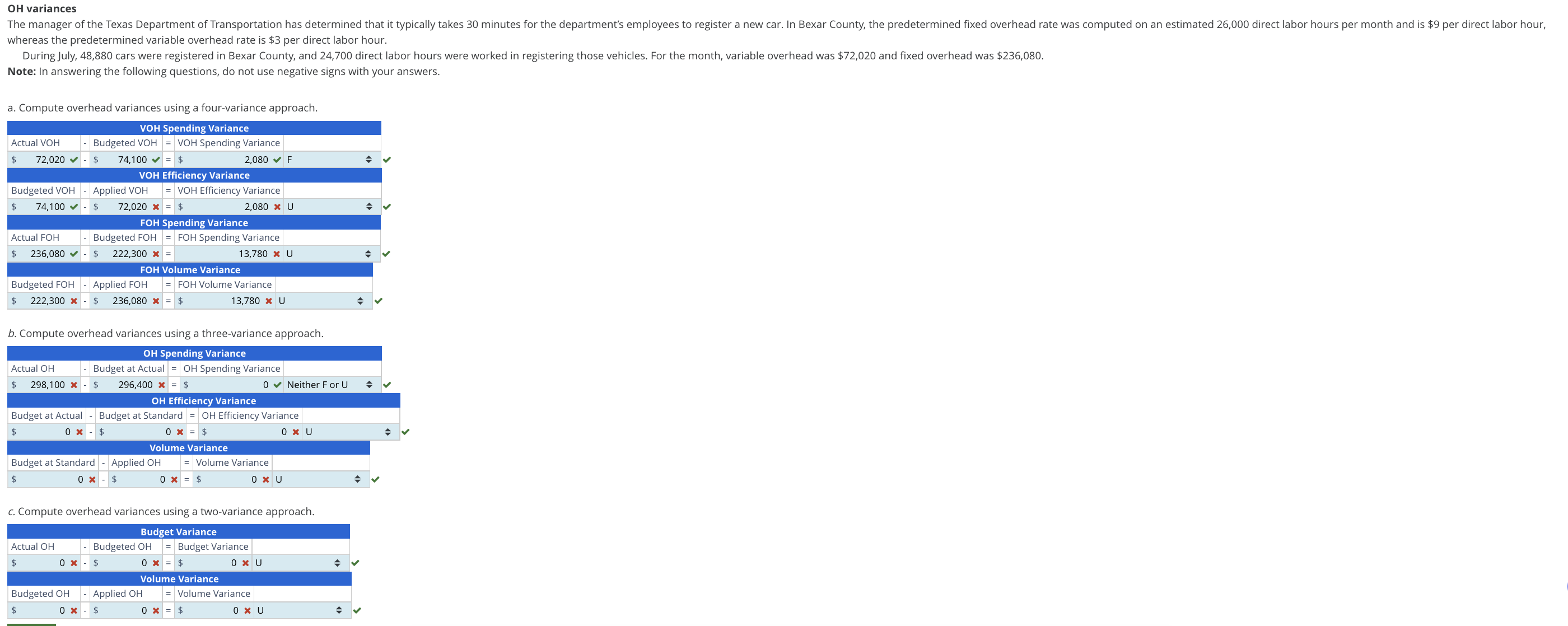 Solved OH ﻿varianceswhereas the predetermined variable | Chegg.com