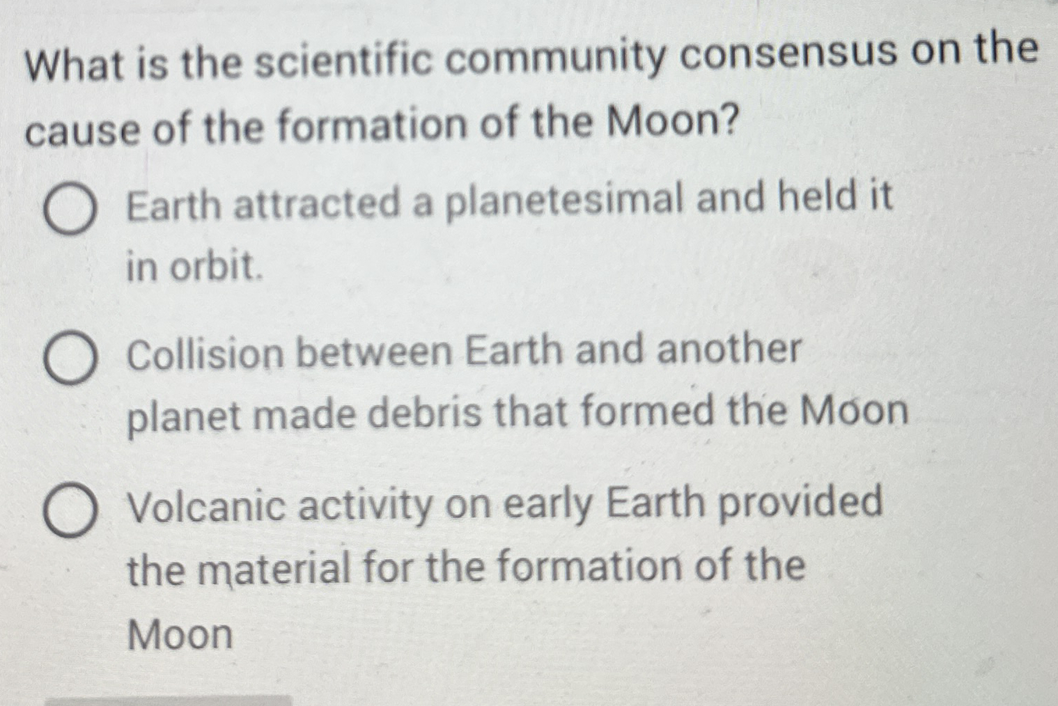 Solved What is the scientific community consensus on the | Chegg.com