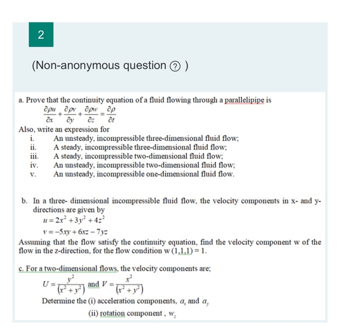 Solved 2 (Non-anonymous question © ) a. Prove that the | Chegg.com