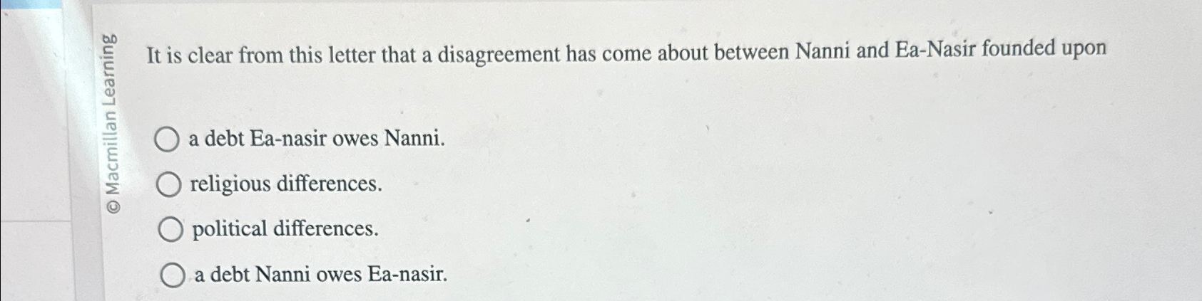 Solved It is clear from this letter that a disagreement has | Chegg.com