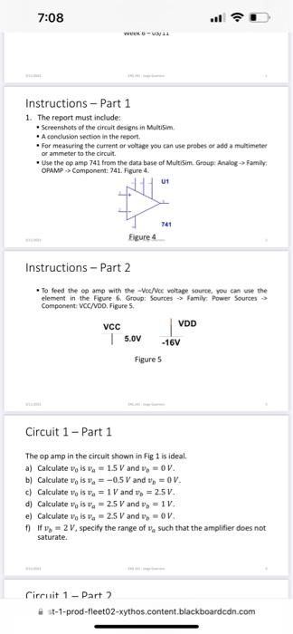 Instructions - Part 1 1. The report must include: - | Chegg.com