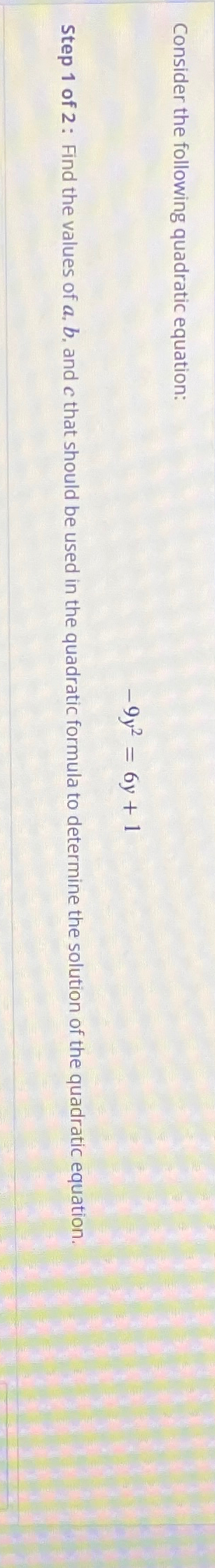 Solved Consider the following quadratic | Chegg.com