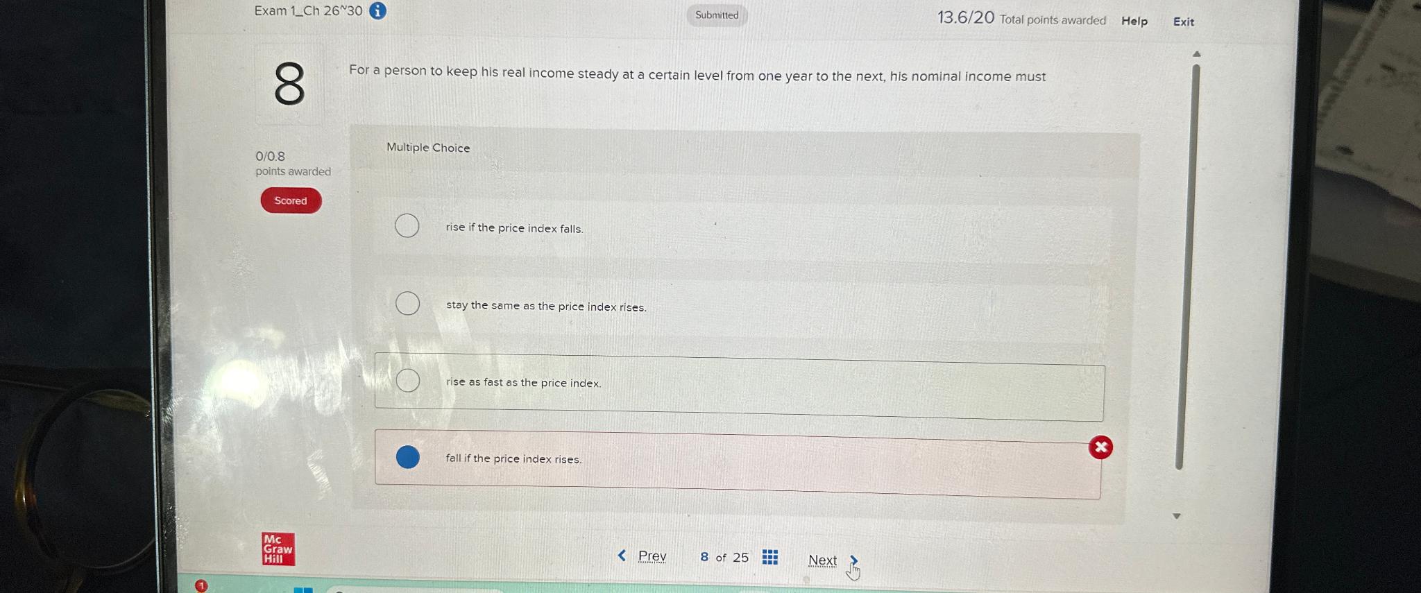 Solved Exam 1_Ch 2630 ﻿iSubmitted13.620Total points | Chegg.com
