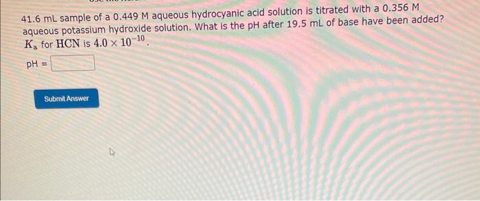 Solved When a 25.9mL sample of a 0.429M aqueous hypochlorous | Chegg.com