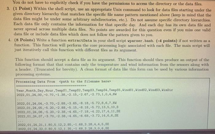 Ex. 1 - Parsing sensor data logs for analysis (20 | Chegg.com