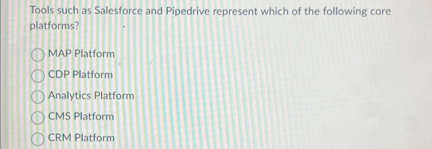 Solved Tools such as Salesforce and Pipedrive represent | Chegg.com